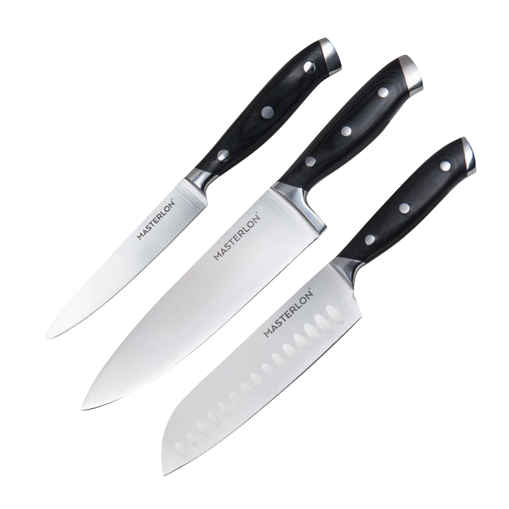 MASTERPAN Essential Chef’s Knife Bundle - 8" Chef’s Knife, 8" Slicer K